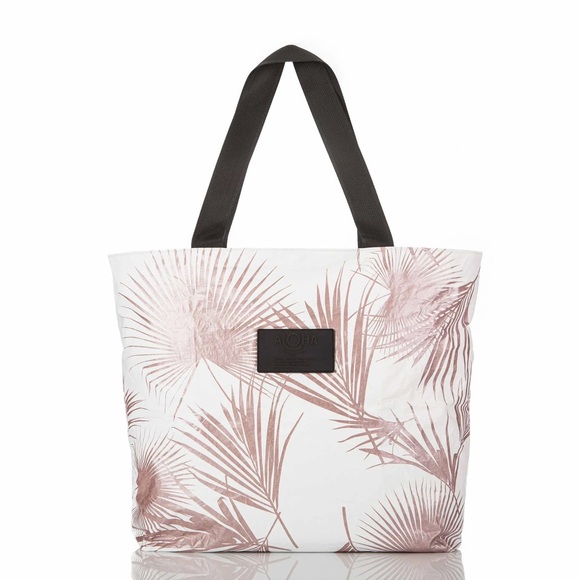 ALOHA Collection | Bags | Aloha Collection Rose Gold Palm Tote | Poshmark